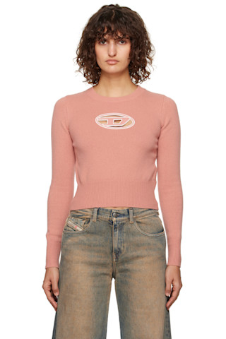 Pink M-Areesa Sweater by Diesel on Sale