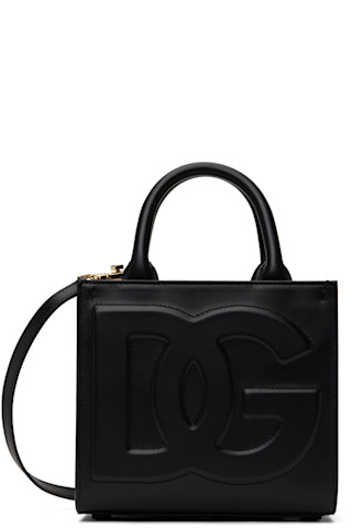 Dolce&Gabbana: Black 'DG' Daily Mini Tote | SSENSE Canada
