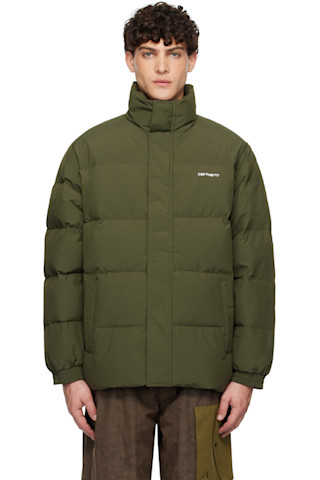 Khaki Danville Down Jacket by Carhartt Work In Progress on Sale