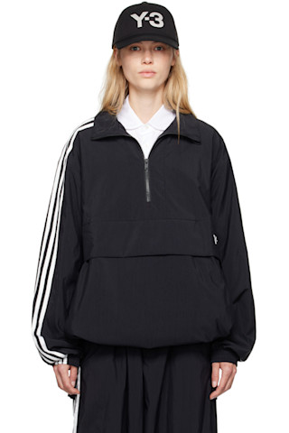 Black 3S NYL HZ Track Jacket by Y-3 on Sale