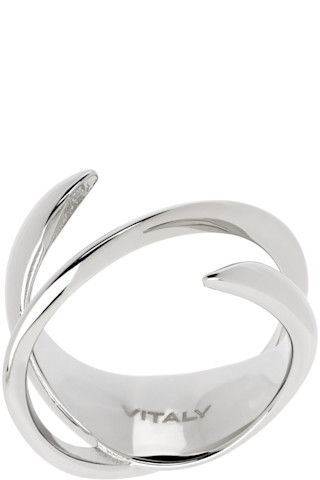 Silver Helix Ring by Vitaly on Sale