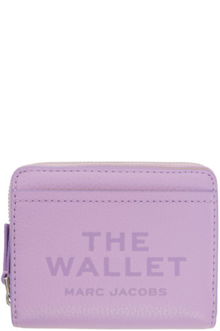 Marc Jacobs: Purple 'The Leather Mini Compact' Wallet | SSENSE Canada