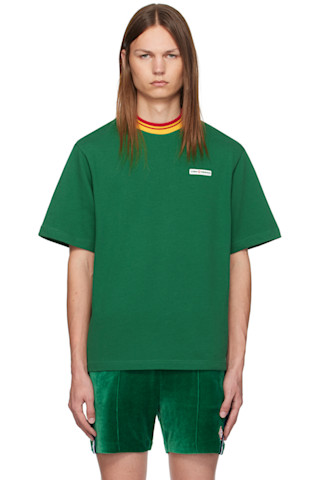 Green Patch Logo T-Shirt by Casablanca on Sale