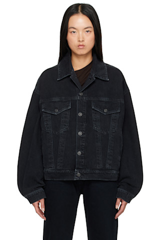 AGOLDE: Black Dalton Balloon Denim Jacket | SSENSE