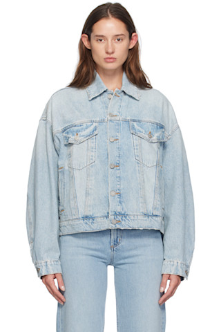 AGOLDE: Blue Dalton Balloon Denim Jacket | SSENSE Canada