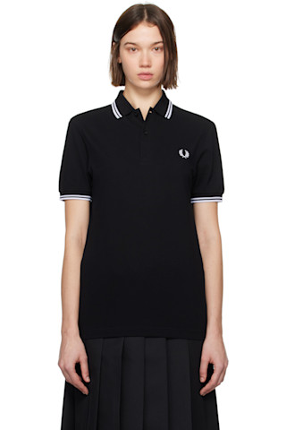Black Fred Perry Edition 'Strong Will' Polo by Comme des Garçons Shirt ...