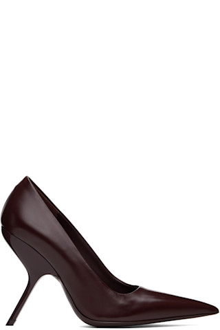 Burgundy Eva Heels by Ferragamo on Sale