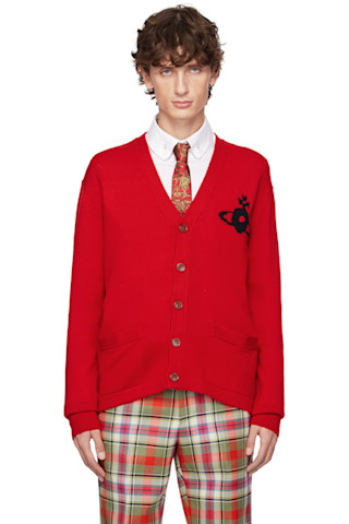 Vivienne Westwood: Red Alex Cardigan | SSENSE