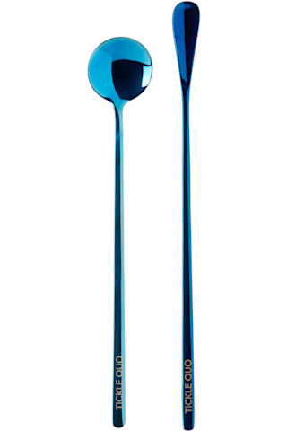 Blue Drop Spoon Set by TICKLE on Sale