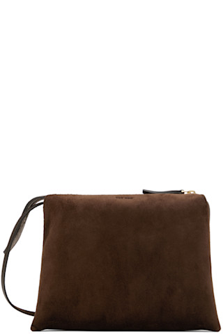 The Row: Brown Nu Mini Twin Bag | SSENSE UK