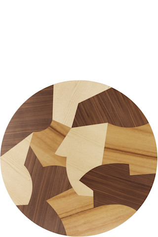 Brown Kelly Behun Edition Large Revolving Tray by L'OBJET | SSENSE