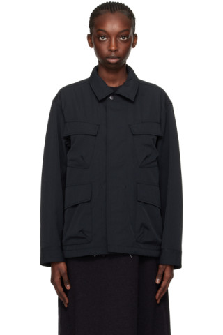 Black Press-Stud Jacket by Snow Peak on Sale