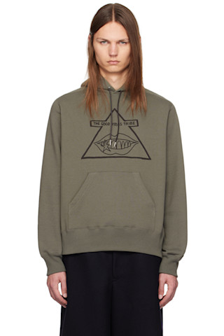 sacai: Gonzエディション カーキ The Good Vibes Tribe フーディ sacai: Gonzエディション カーキ The Good Vibes Tribe フーディ
