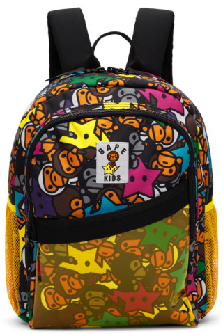 Kids Multicolor All Baby Milo STA Day Backpack by BAPE | SSENSE