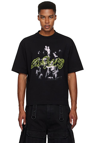 Black Script Mary Skate T-shirt by Off-White on Sale