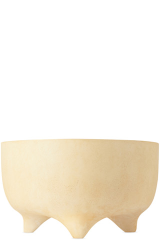 Pot de style vase bas beige - Evoke ferm LIVING en solde