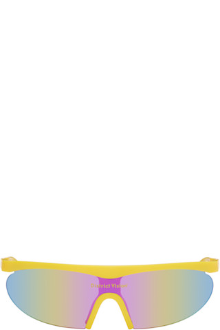 District Vision: Yellow Koharu Eclipse Sunglasses | SSENSE