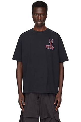 Rhude: SSENSE 独家发售黑色 Send Rhudes T 恤 | SSENSE