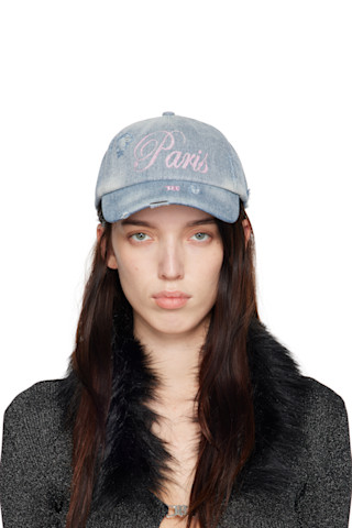MISBHV: Blue Paris Souvenir Denim Cap | SSENSE UK