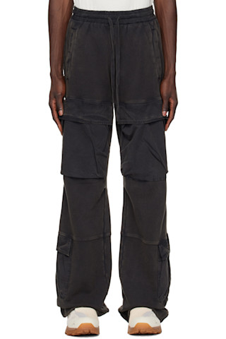 Entire Studios: Black Utility Sweatpants | SSENSE Entire Studios: Black Utility Sweatpants | SSENSE
