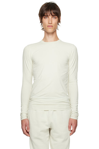 Off-White Primer Long Sleeve T-shirt by Entire Studios on Sale