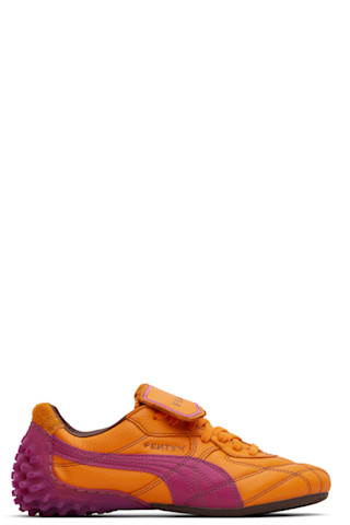 Orange & Pink Fenty Edition Avanti LS Stitched Sneakers by PUMA on Sale