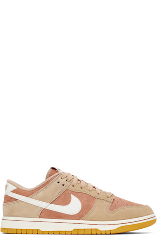 Pink & Brown Dunk Low Retro SE Sneakers by Nike on Sale