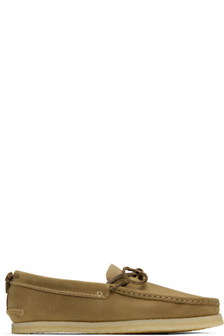 Tan Godney Mocc Loafers by Clarks Originals on Sale