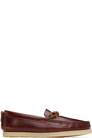 Brown Godney Mocc Loafers by Clarks Originals on Sale