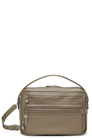 Acne Studios: Taupe Camero Camera Shoulder Bag | SSENSE