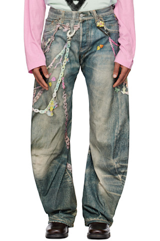 Acne Studios: ブルー 2006M ルーズフィット ジーンズ | SSENSE 日本 Acne Studios: ブルー 2006M ルーズフィット ジーンズ | SSENSE 日本