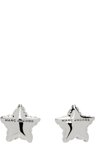 Silver Balloon Star Earrings by Marc Jacobs on Sale