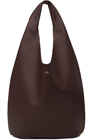 A.P.C.: Burgundy 'Le Neige' Bag | SSENSE