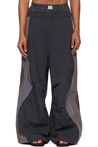 ERL: Black UFO Track Pants | SSENSE Canada