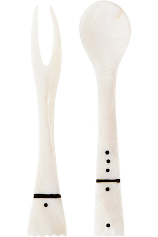 Off-White Pick & Spoon Set by Gohar World | SSENSE