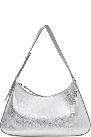 Givenchy: シルバー スモール Lucky Lock バッグ | SSENSE 日本
