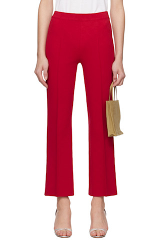 High Sport: Red Kick Trousers | SSENSE