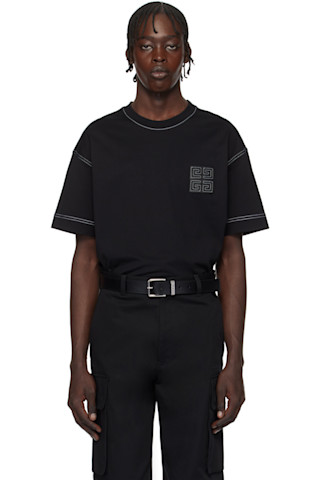 Givenchy: Black 4G T-shirt | SSENSE