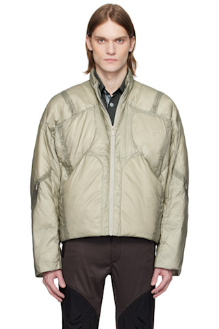 Gray Transfo Convertible Down Jacket by A. A. Spectrum on Sale