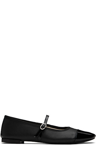 Black Georgiana Mary Jane Ballerina Flats by Repetto on Sale