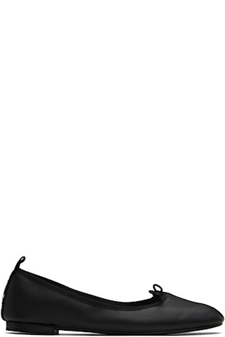 Repetto: Black Garance Square-Toe Ballerina Flats | SSENSE