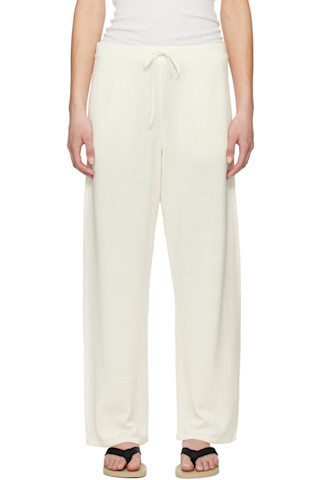 White Jory Trousers by The Row on Sale