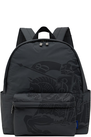 Gray Windbreaker Backpack by Burberry on Sale