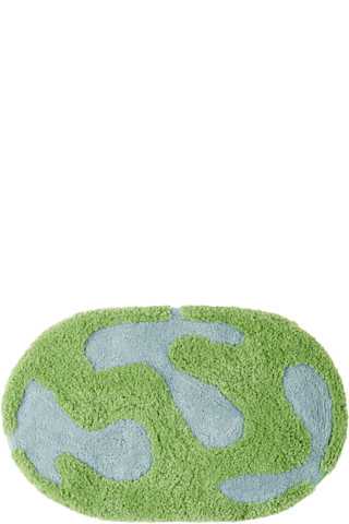Green & Blue Doma Bath Mat by Mush Studios | SSENSE