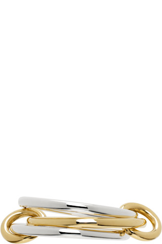 Spinelli Kilcollin: Silver & Gold Solarium SY Ring | SSENSE