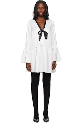 White Issa Minidress by Kika Vargas on Sale