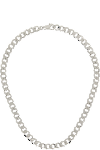Silver Edge Chain Necklace by Emanuele Bicocchi on Sale