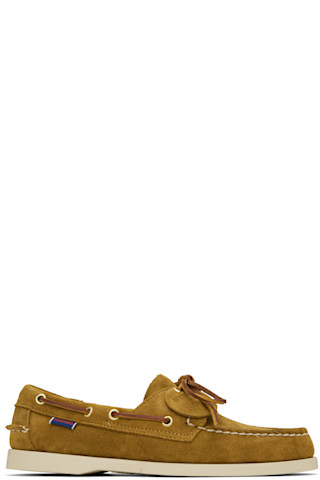 Sebago: Tan Portland Artisan Boat Shoes | SSENSE