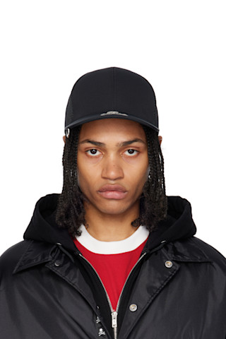 Black Swarovski Crystal Cap by MASTERMIND WORLD on Sale