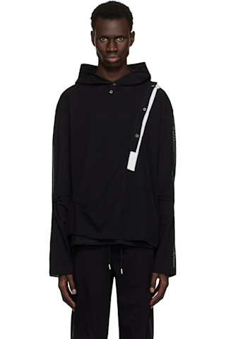 Kiko Kostadinov: Black Inex Hoodie | SSENSE Kiko Kostadinov: Black Inex Hoodie | SSENSE